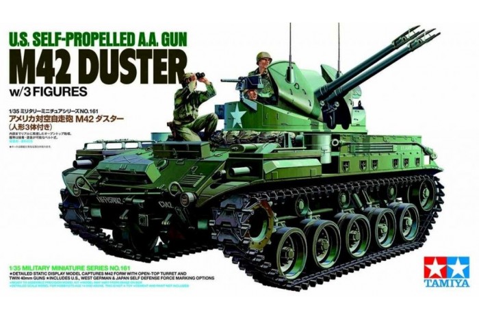 Tamiya - M42 Duster w/3 Figures (1:35) - 35161 - MJ Modelkits.com