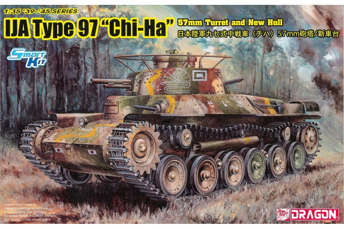 Dragon Models - IJA Type 97 Chi-Ha w/57mm Gun and New Hull (1:35)...