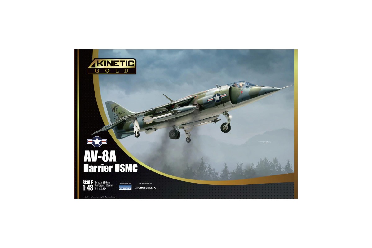 Kinetic - AV-8A HARRIER USMC (1:48) - 48072 - MJ Modelkits.com