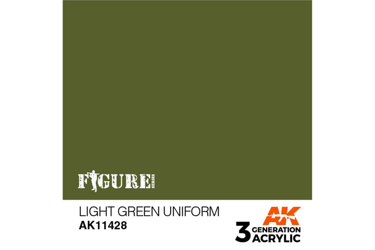 AK Interactive - 428: Light Green Uniforms (17ml) - acryl - MJ...
