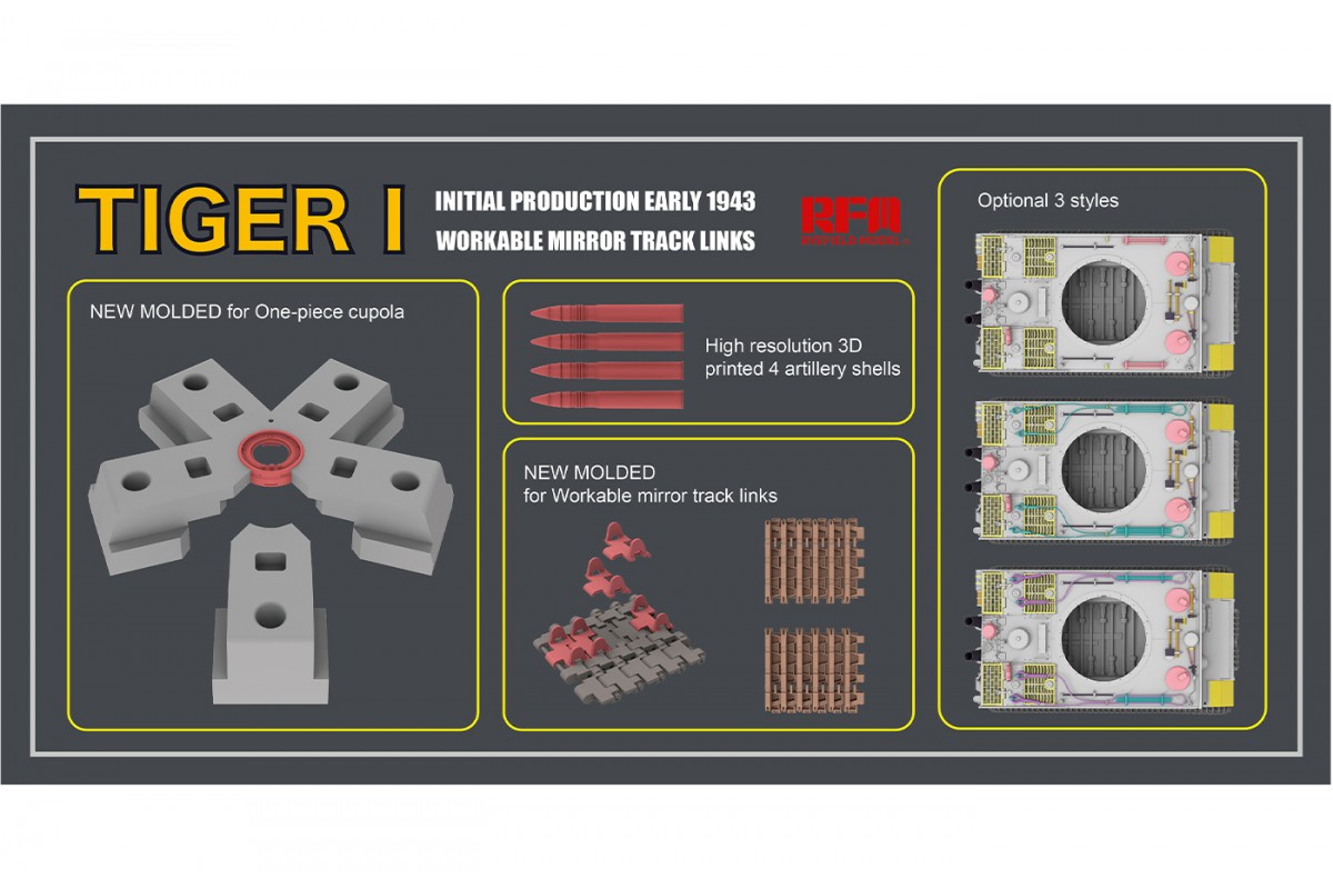 Ryefield Model - TIGER 1 INITIAL PRODUCTION EARLY 1943 (1:35)