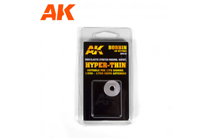 AK Interactive - ELASTIC RIGGING BOBBIN HYPER-THIN (SUITABLE FOR...