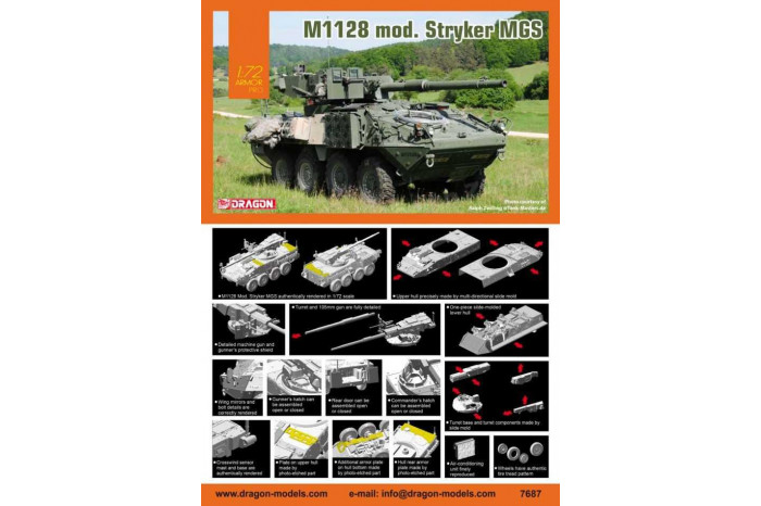 Dragon Models - Model Kit military 7687 - M1128 Mod. Stryker MGS...