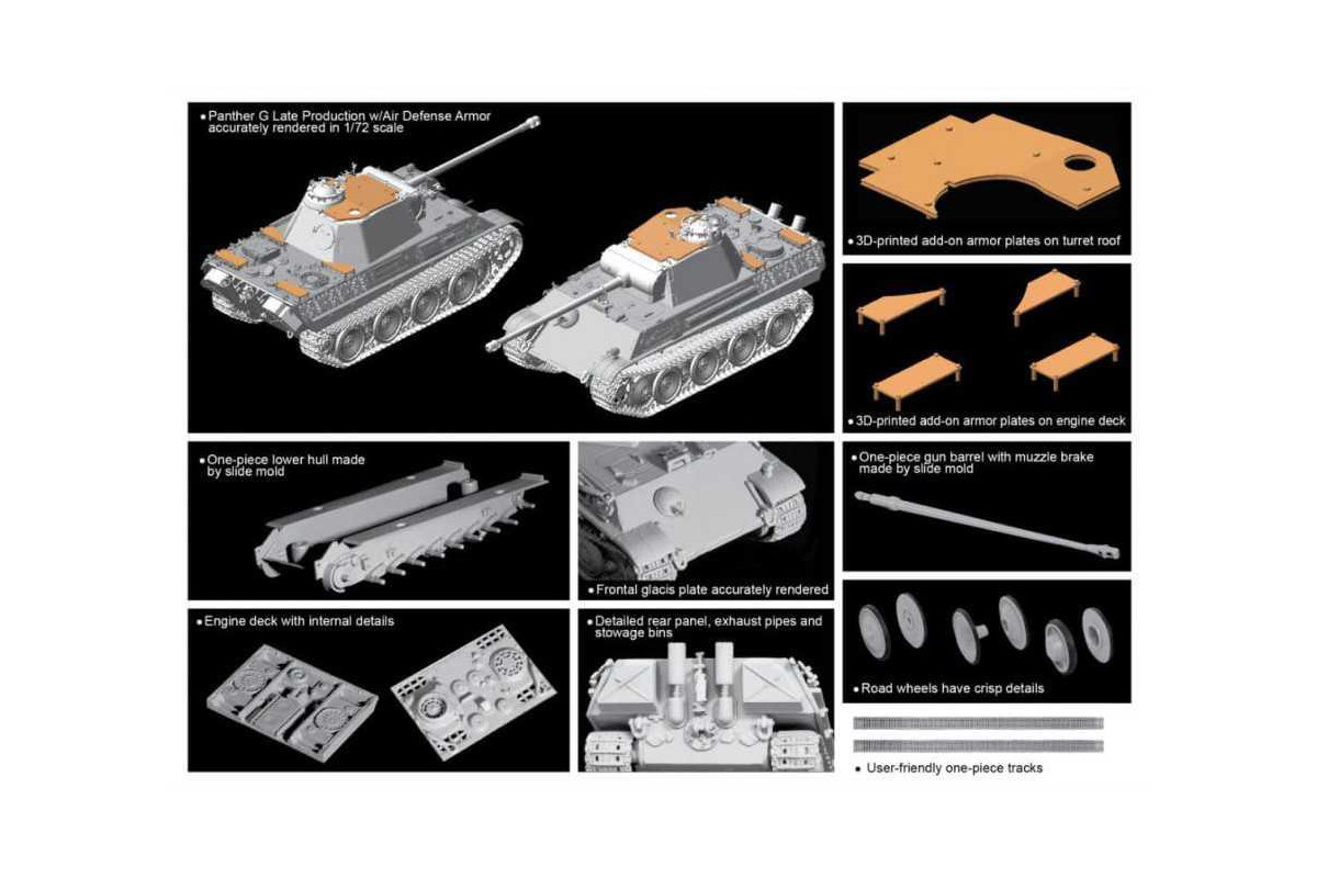Dragon Models - Panther G Late Production w/Air Defense Armor...