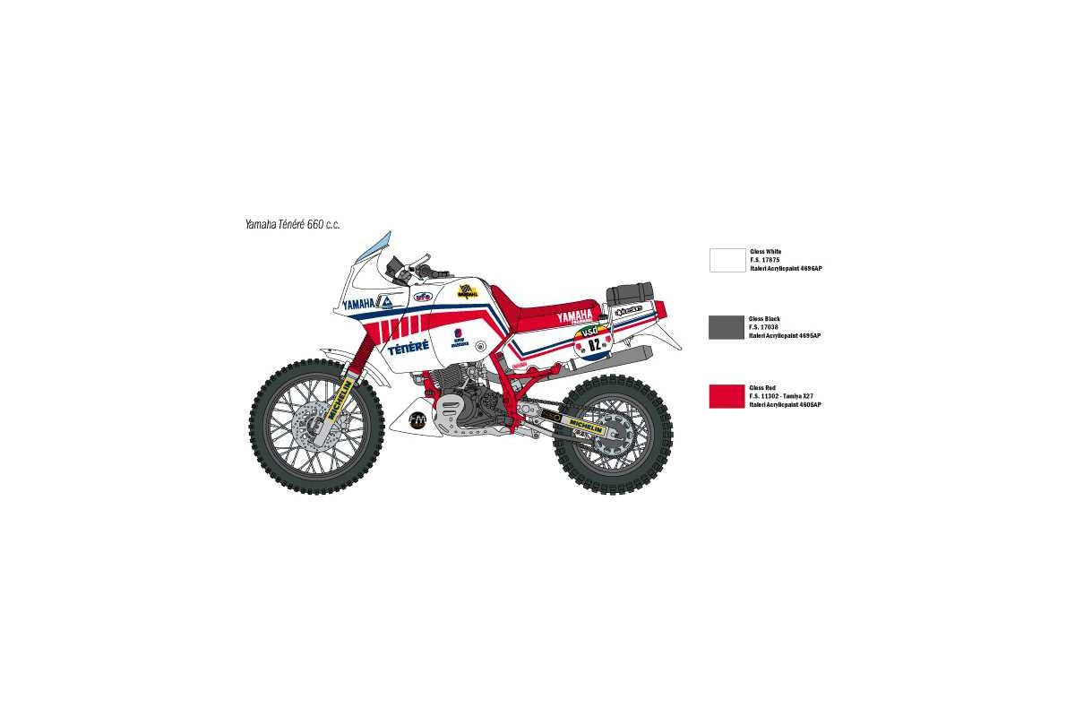 Italeri - Model Kit motorka 4642 - Yamaha Tenere 660 cc Paris...