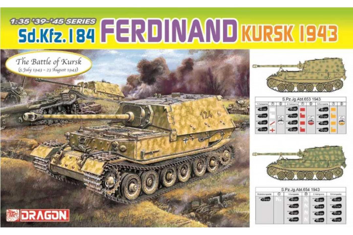 Dragon Models - Model Kit military 6726 - Sd.Kfz. 184 FERDINAND...