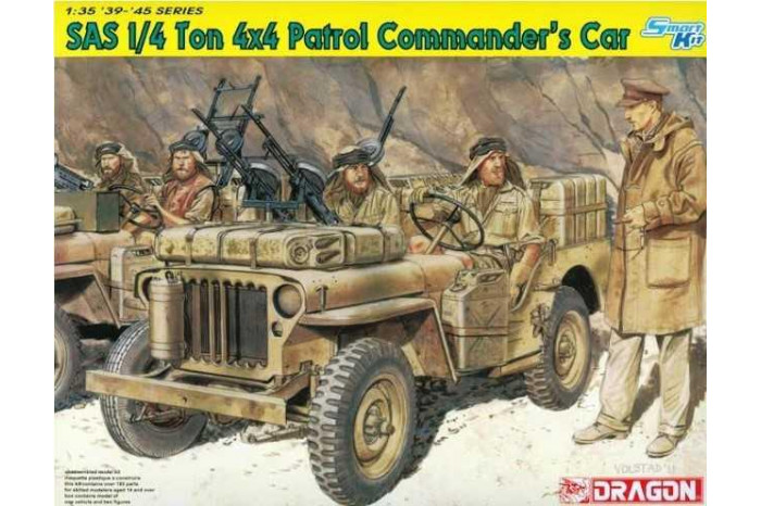 Dragon Models - Model Kit military 6724 - SAS 1/4-TON 4X4 PATROL...