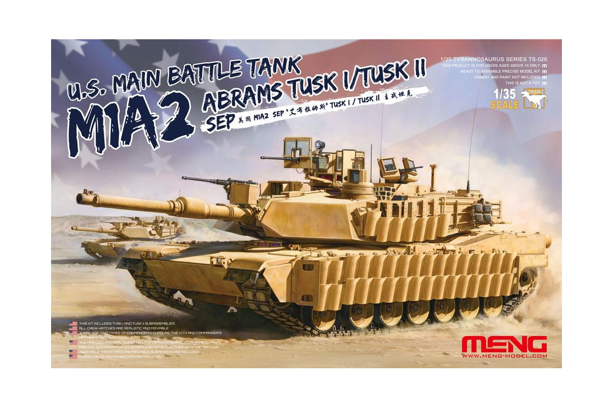 U.S. Main Battle Tank M1A2 SEP Abrams TUSK I/TUSK II (1:35) - 026