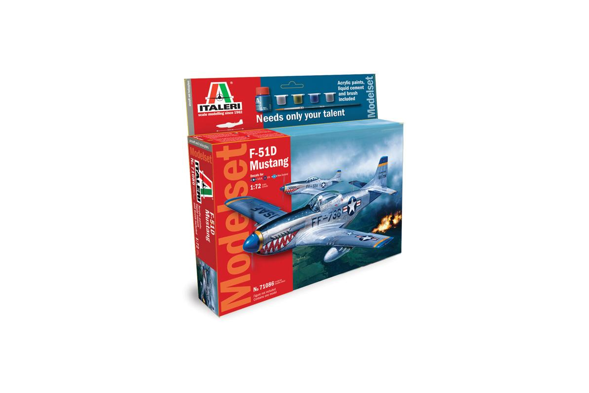 Italeri - F-51 D Mustang (1:72) - 71086 - MJ Modelkits.com